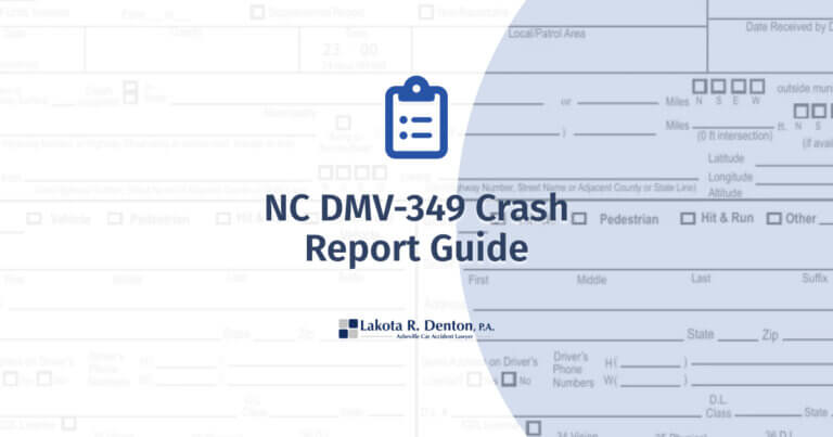 DMV-349 North Carolina Car Accident | Asheville Car Accident Layer